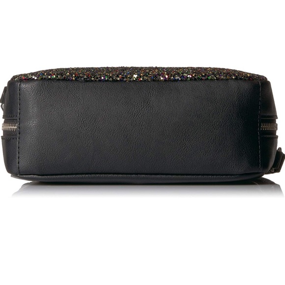 The Fix | Bags | The Fix Isabelle Black Glitter Small Crossbody Bag ...